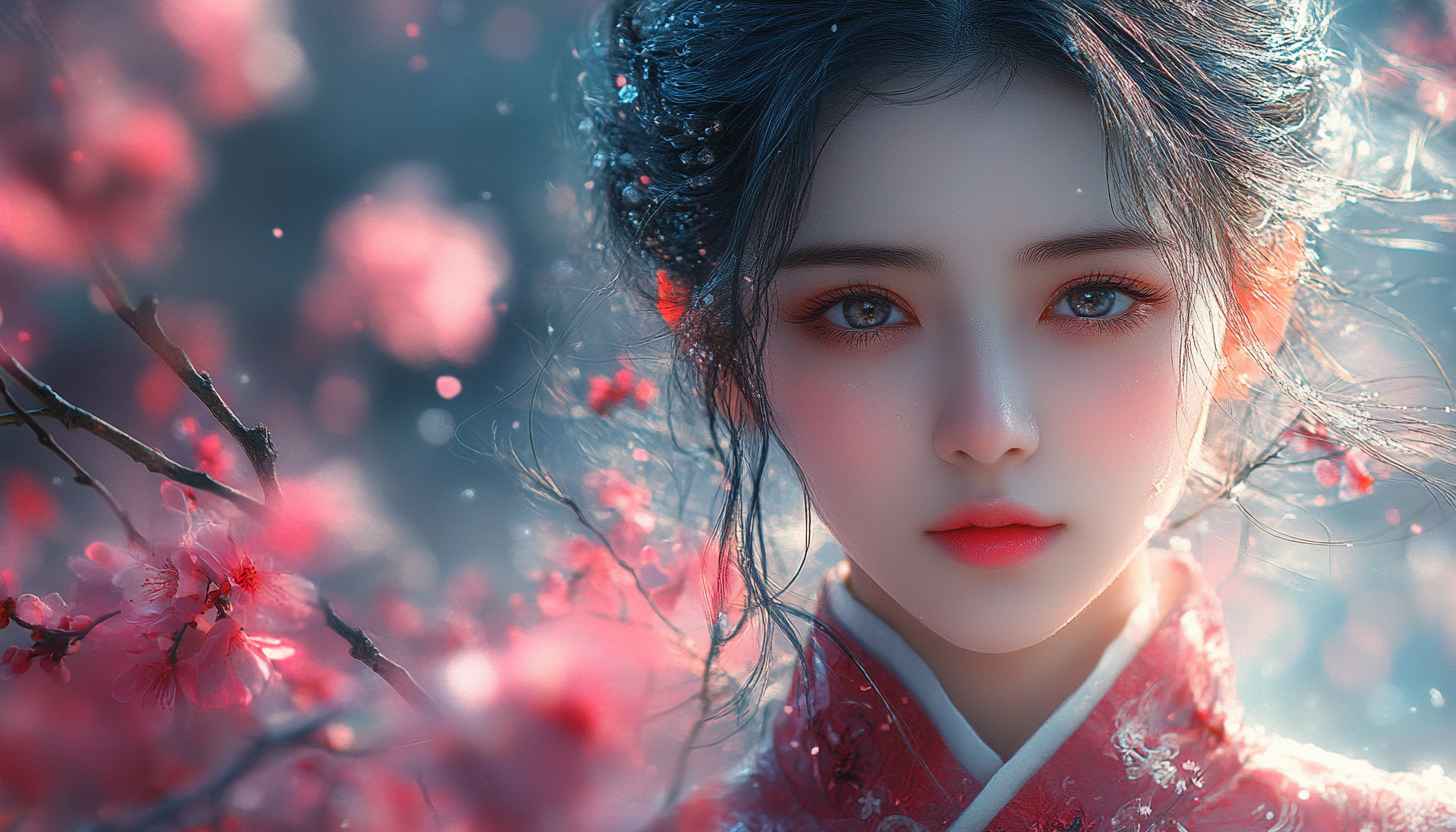 Anime Girl Wallpaper, Cherry Blossom, Asian, 4K Wallpaper - Art gallery1930