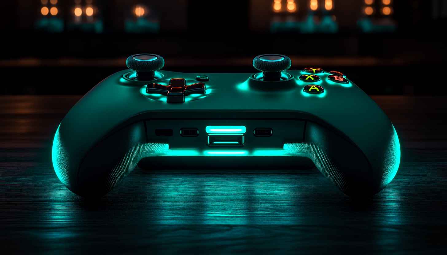 Gaming Controller Wallpaper: Xbox Controller Wallpaper, 4K, Neon ...