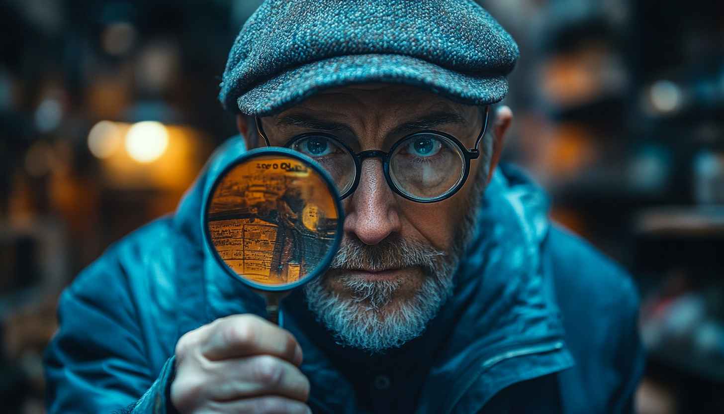 Detective Investigator Magnifying Glass 4K Desktop Wallpaper Free - Art ...